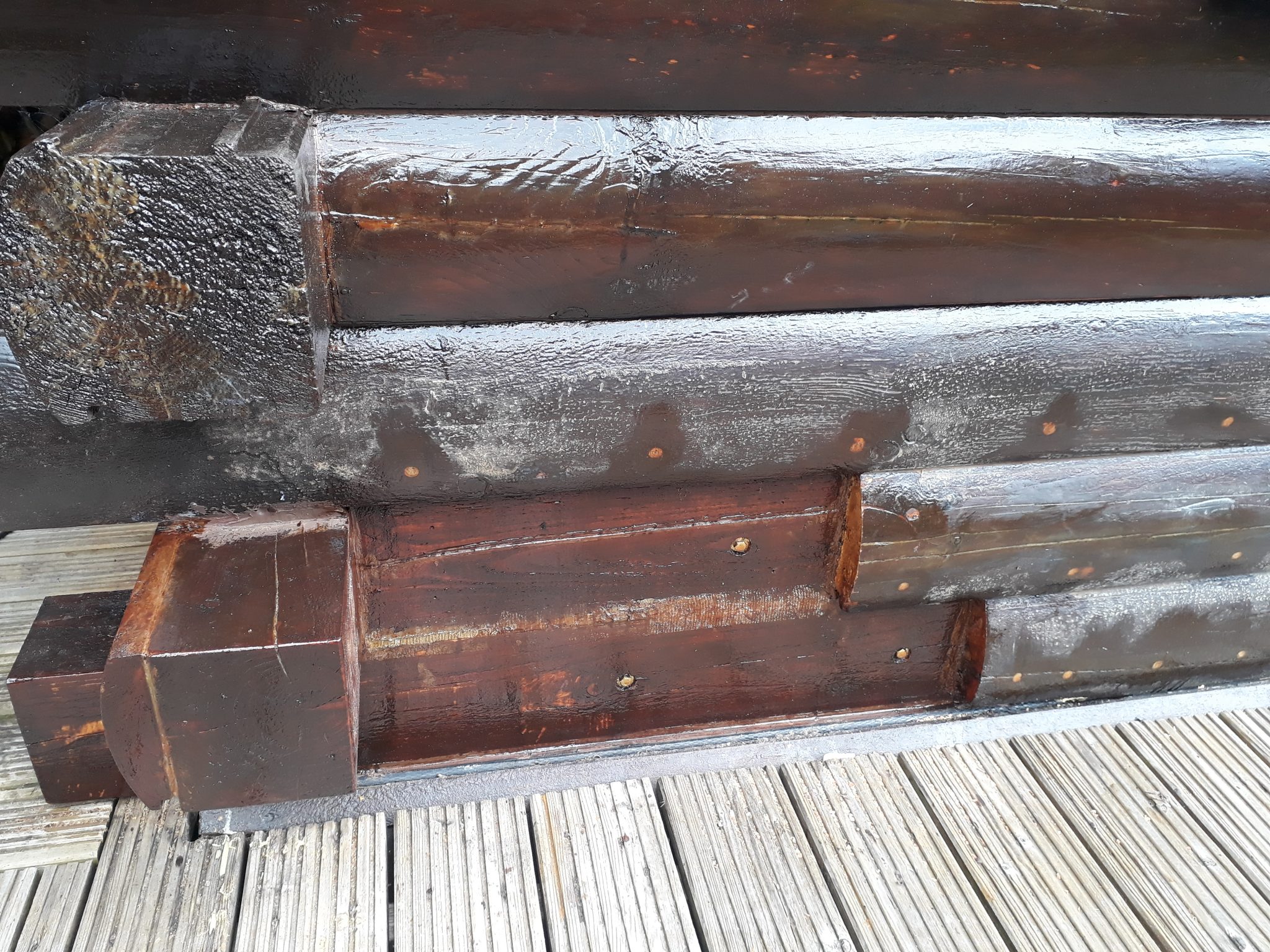 Log Cabin Timber Repairs - Rotafix